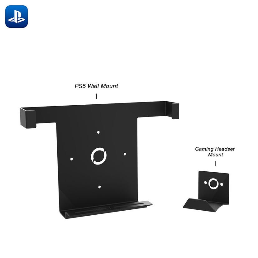 PS5 / PlayStation 5 Wall Mount + Gaming Headset Mount | Oeveo